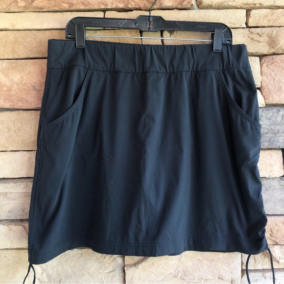 Columbia | Shorts | Columba Black Side Cinch Active Stretch Skort Xl ...